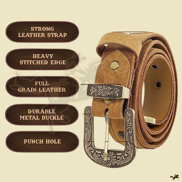 The Prairie Pioneer Belt | Cowboy Belt – Wild Mount West